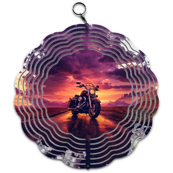 Design | Beautiful Sky Cool Motorcycle Design Wind Spinner | Poshmark